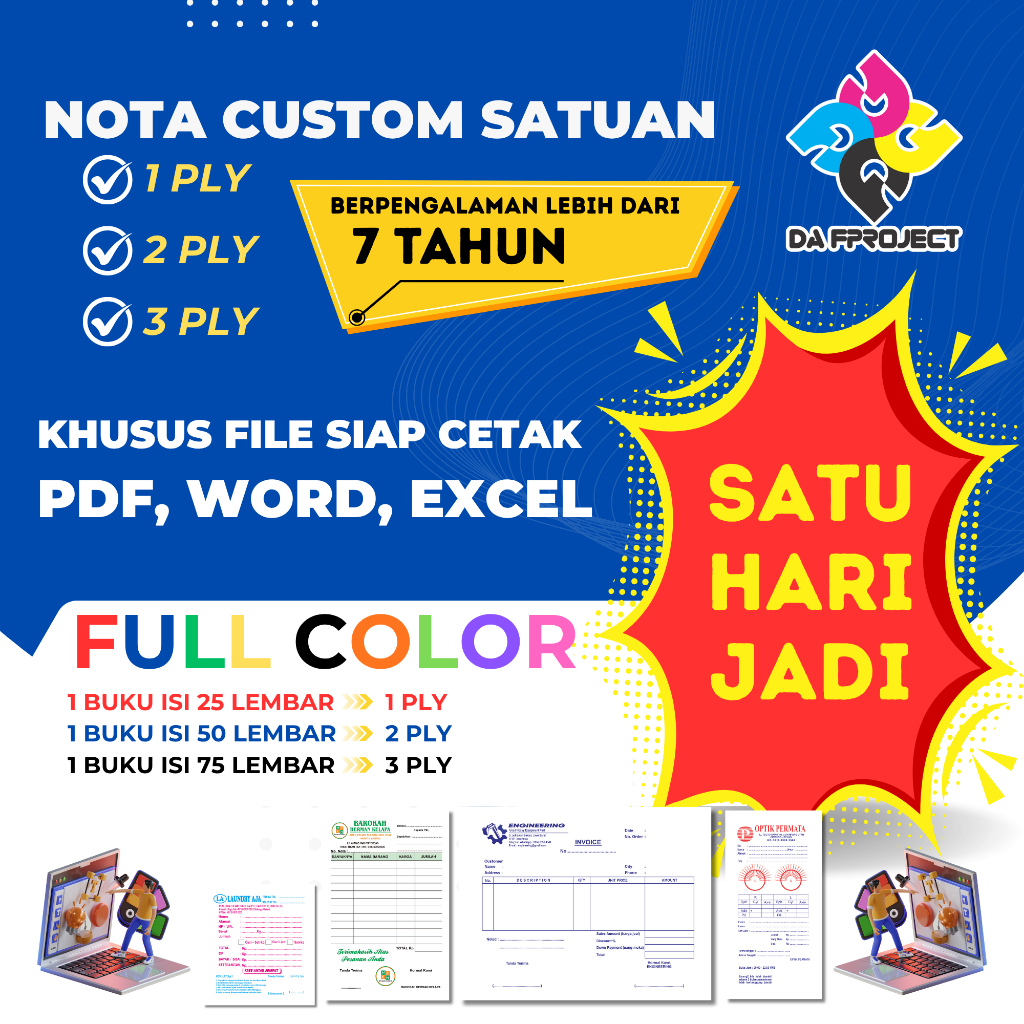 Jual Cetak Nota Custom | Kwitansi | Surat Jalan | Invoice SATU HARI ...