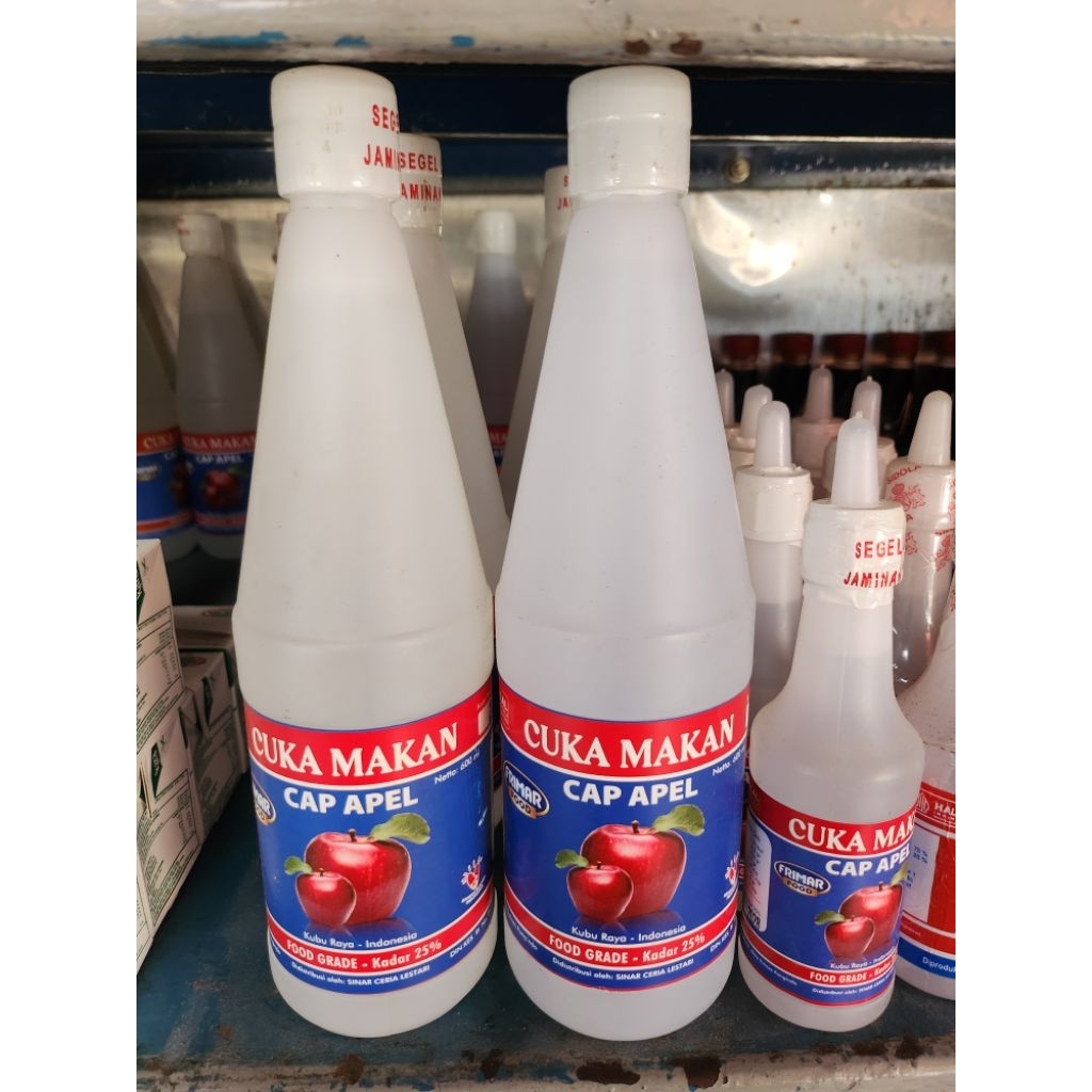 Jual CUKA MAKAN CAP APEL 600ML | Shopee Indonesia