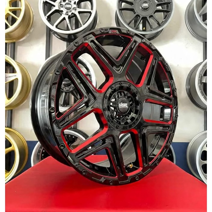 Jual Velg Original Hsr Konga R16 Lebar 7 Lubang Baut 4X100/4X114,3 Pnp ...