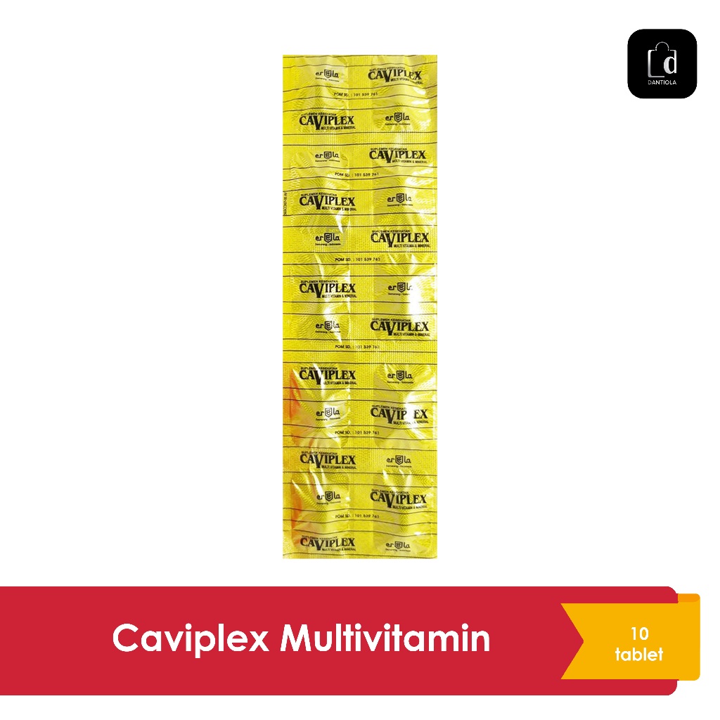 Jual Caviplex Strip isi 10 Kaplet Multivitamin dan Mineral | Shopee ...