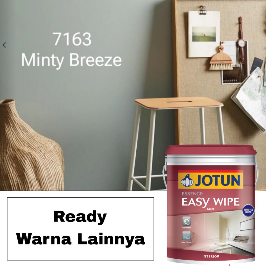 Jual Jotun Easy Wipe 7163 MINTY BREEZE 3,5L (5kg) / Cat Dinding Tembok ...
