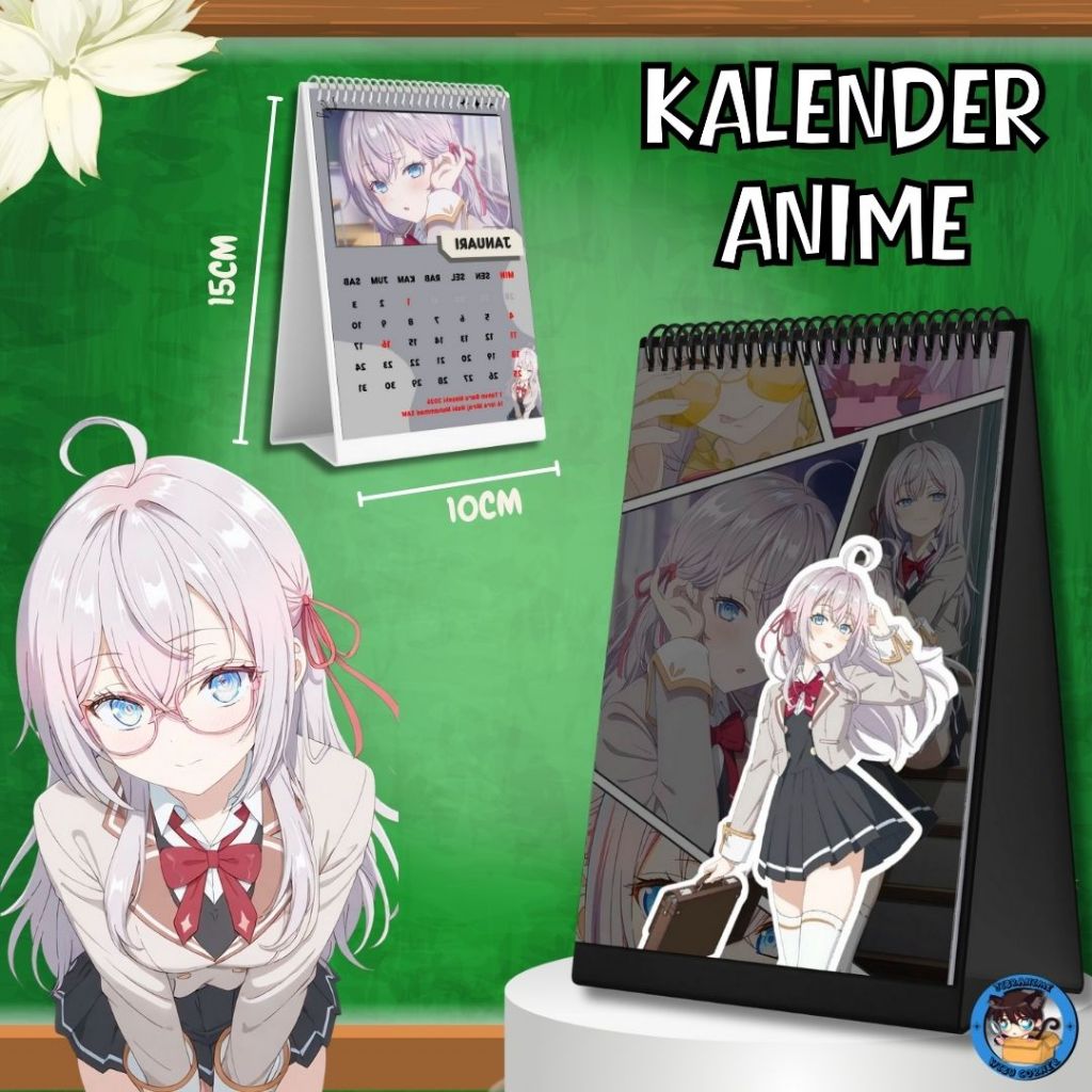 Jual CALENDAR ANIME 2026 / KALENDER ALYA ROSHIDERE 2026/ AKLENDER MEJA ...