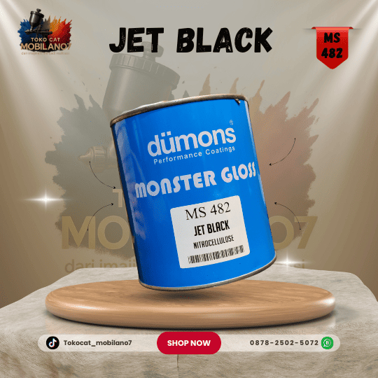 Jual Cat Otomotif Dumons Solid Hitam/Jet Black | Shopee Indonesia
