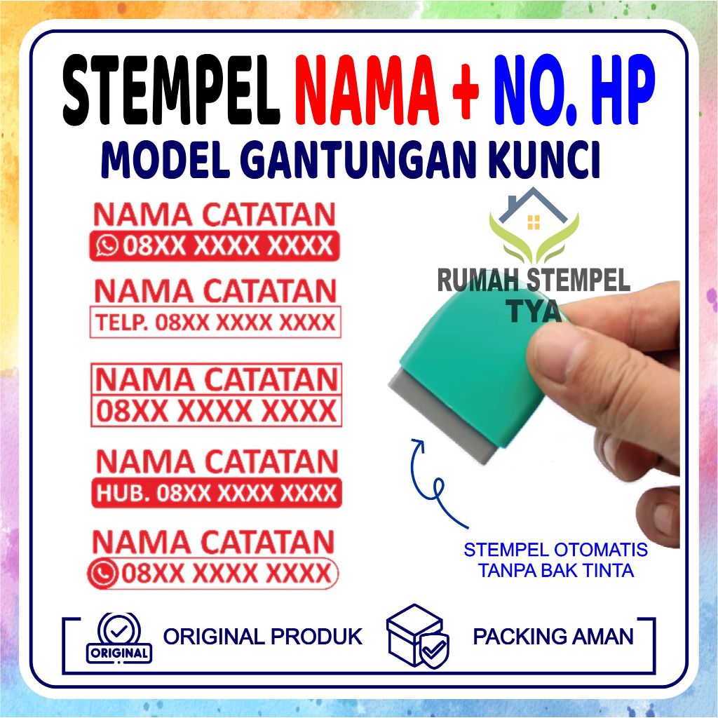 Jual STEMPEL CUSTOM NAMA DAN NOMOR HP STAMPEL DOKTER MINI, STEMPEL ...