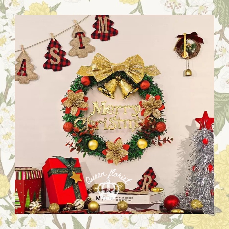 Jual KRANS CHRISTMAS PREMIUM Dekorasi Karangan Bunga Pintu Natal ...