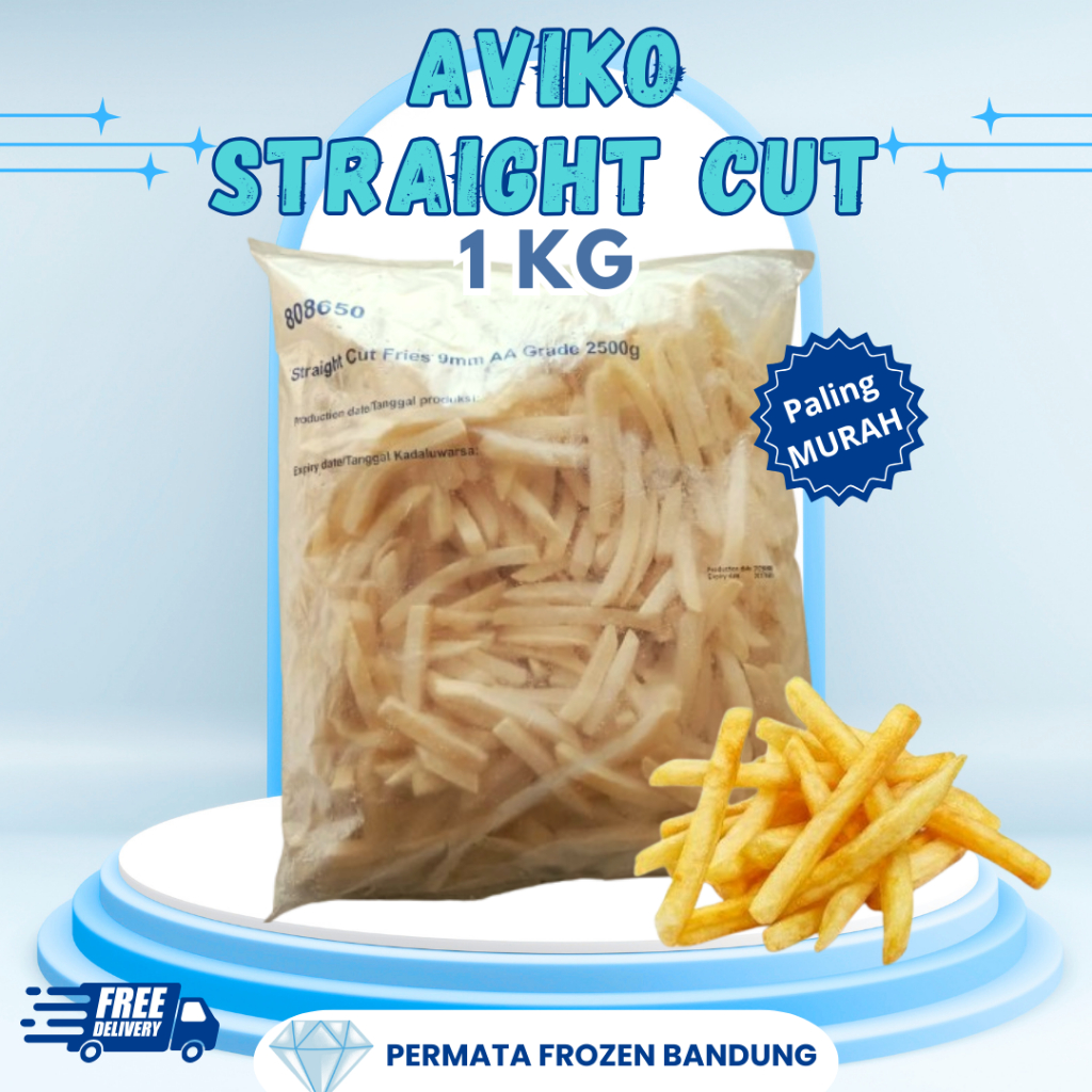 Jual Straight Cut / French Fries / Kentang Goreng beku Frozen Food ...