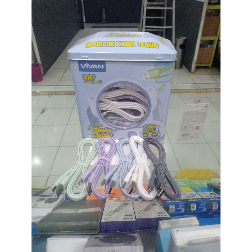 Jual kabel type c Vivan 3A CSC100B 100cm | Shopee Indonesia
