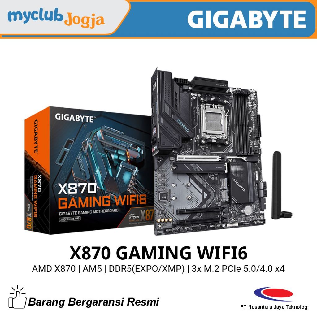 Jual GIGABYTE X870 GAMING WIFI6 Motherboard AMD X870 AM5 DDR5 EXPO XMP ...