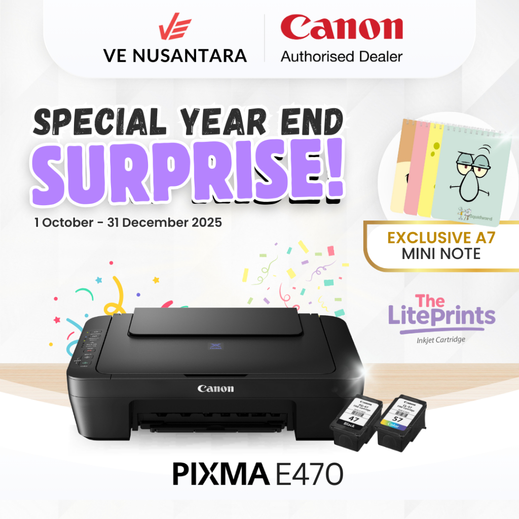 Jual Printer Wifi CANON PIXMA E470 Print Scan Copy - Original & Garansi Resmi - Printer ...