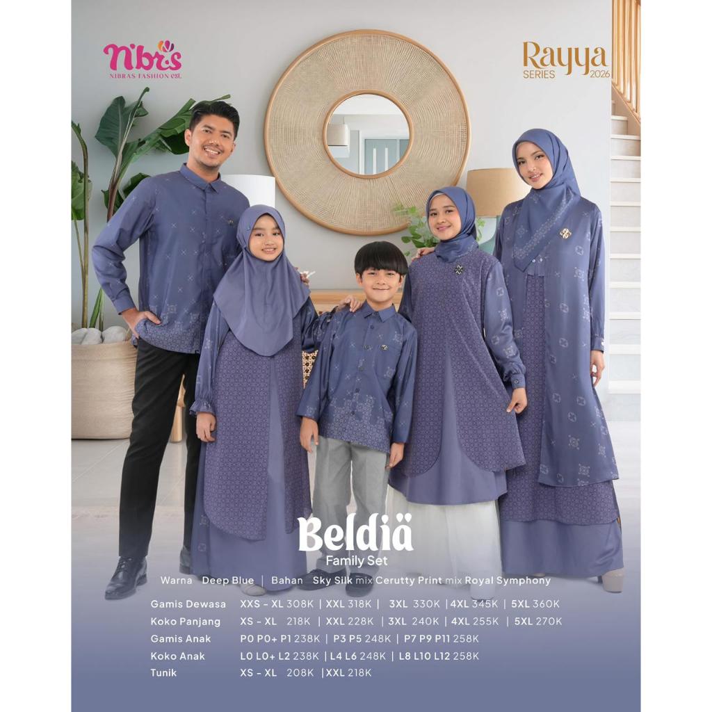 Jual SARIMBIT RAYA SERIES 2026 BELDIA WARNA DEEP BLUE SARIMBIT NIBRAS ...