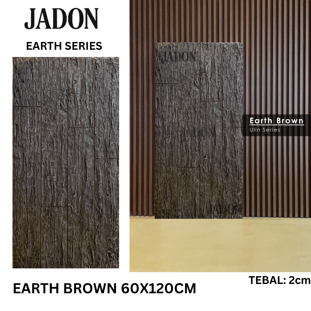Jual PU Wood Rock Wall Panel Dinding Motif Kayu Alam 60cm x 120cm x 2cm ...