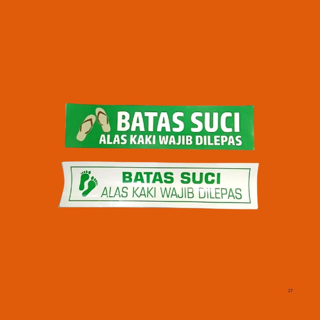 Jual Stiker Batas Suci, Stiker Vinyl Batas Suci, Stiker Mushola ...