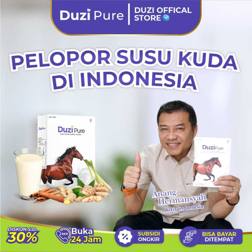 Jual Duzi Pure - Susu Kuda Lombok Bubuk Untuk Tulang Dan Sendi 200 Gram ...