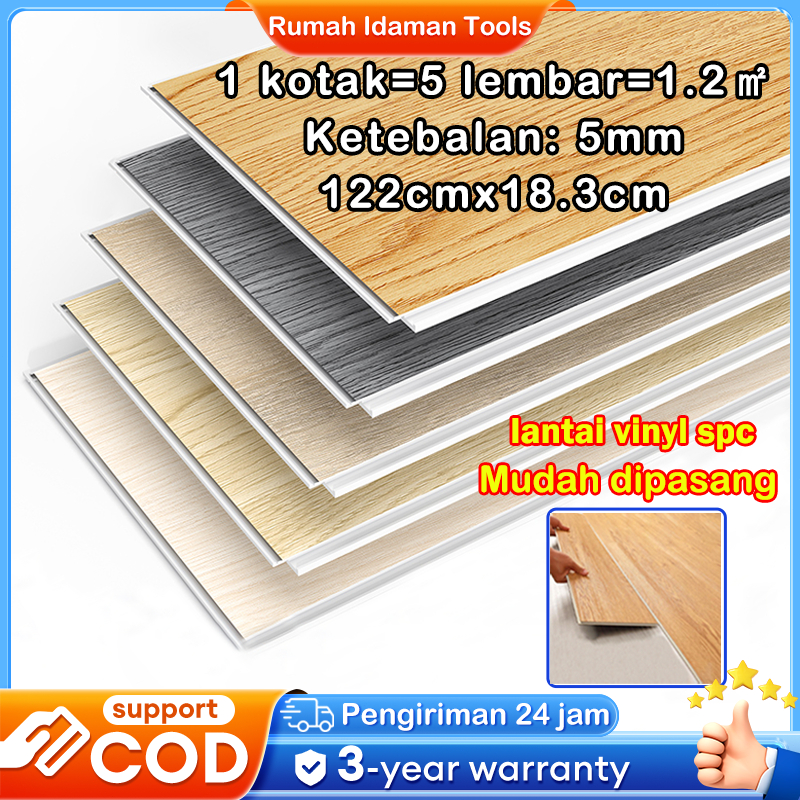 Jual Lantai spc klik Lantai Kayu Wood Flooring122*18cm Lantai kayu ...