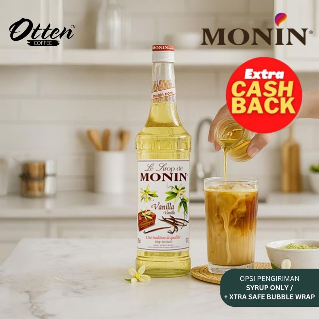 Jual Monin Vanilla Syrup 700 ML - Sirup Minuman Rasa Vanila cocok untuk ...