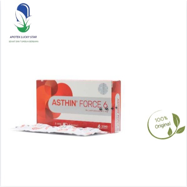 Jual Asthin Force 6 Suplemen Antioksidan + Healthy Skin Strip @10 ...