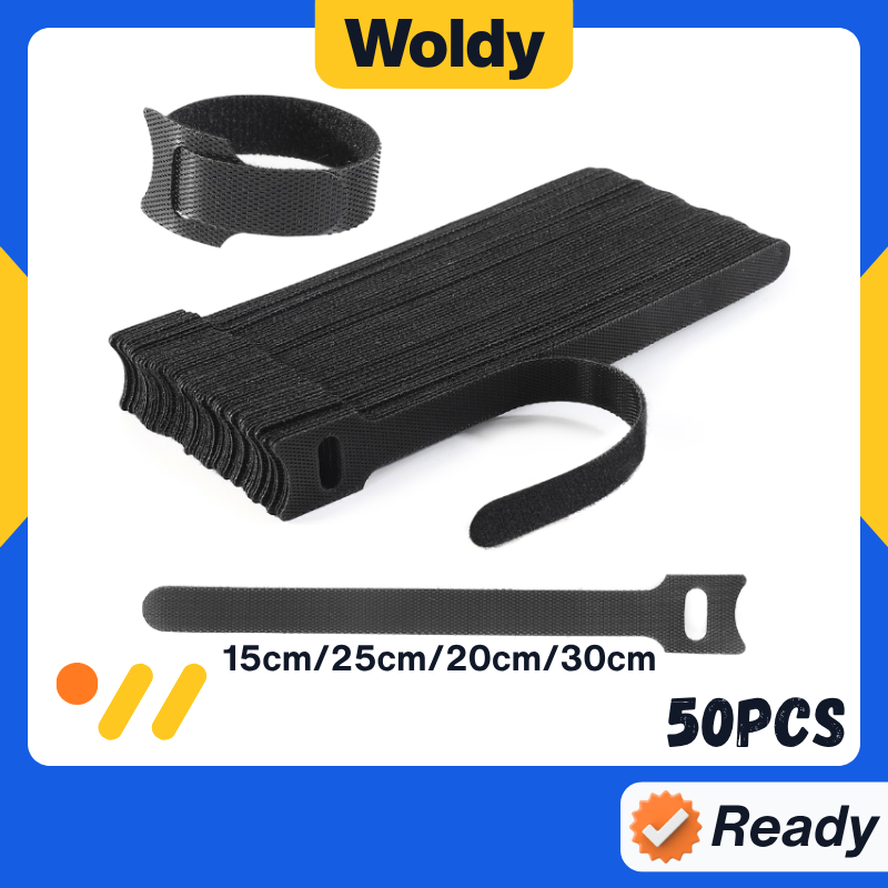 Jual Velcro Cable Strap Ties Organizer Pengikat Perekat Perapih Kabel ...