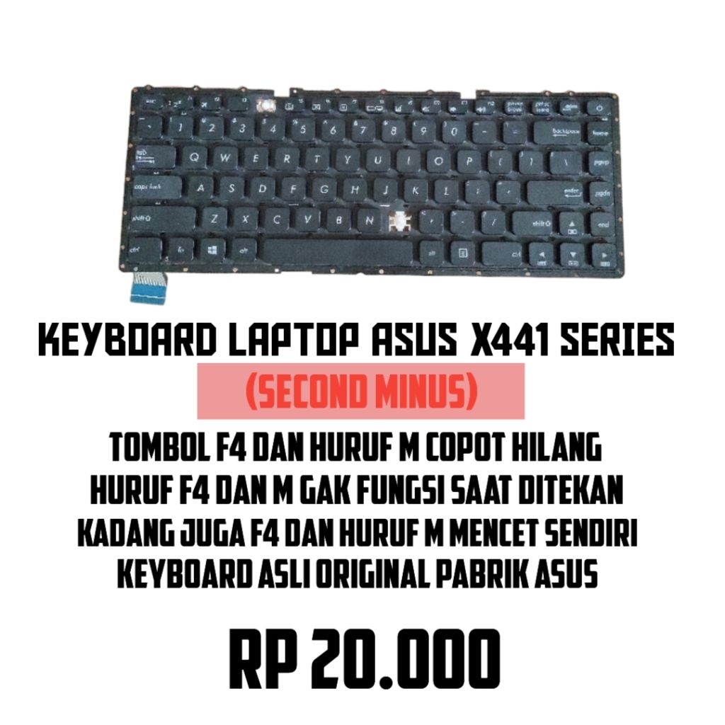 Jual Keyboard Laptop ASUS X441 All Series (MINUS) | Shopee Indonesia