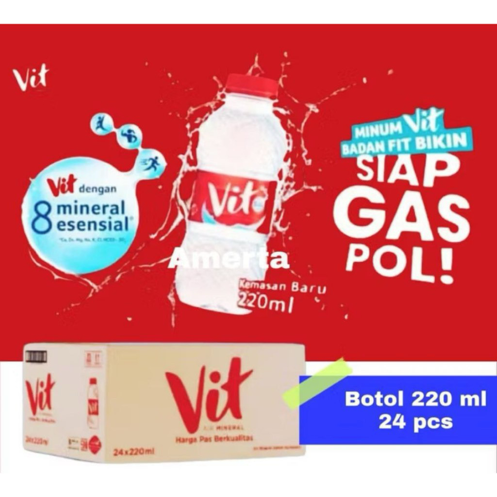 Jual Vit Botol 220 ML ( Isi 24 Botol ) | Shopee Indonesia