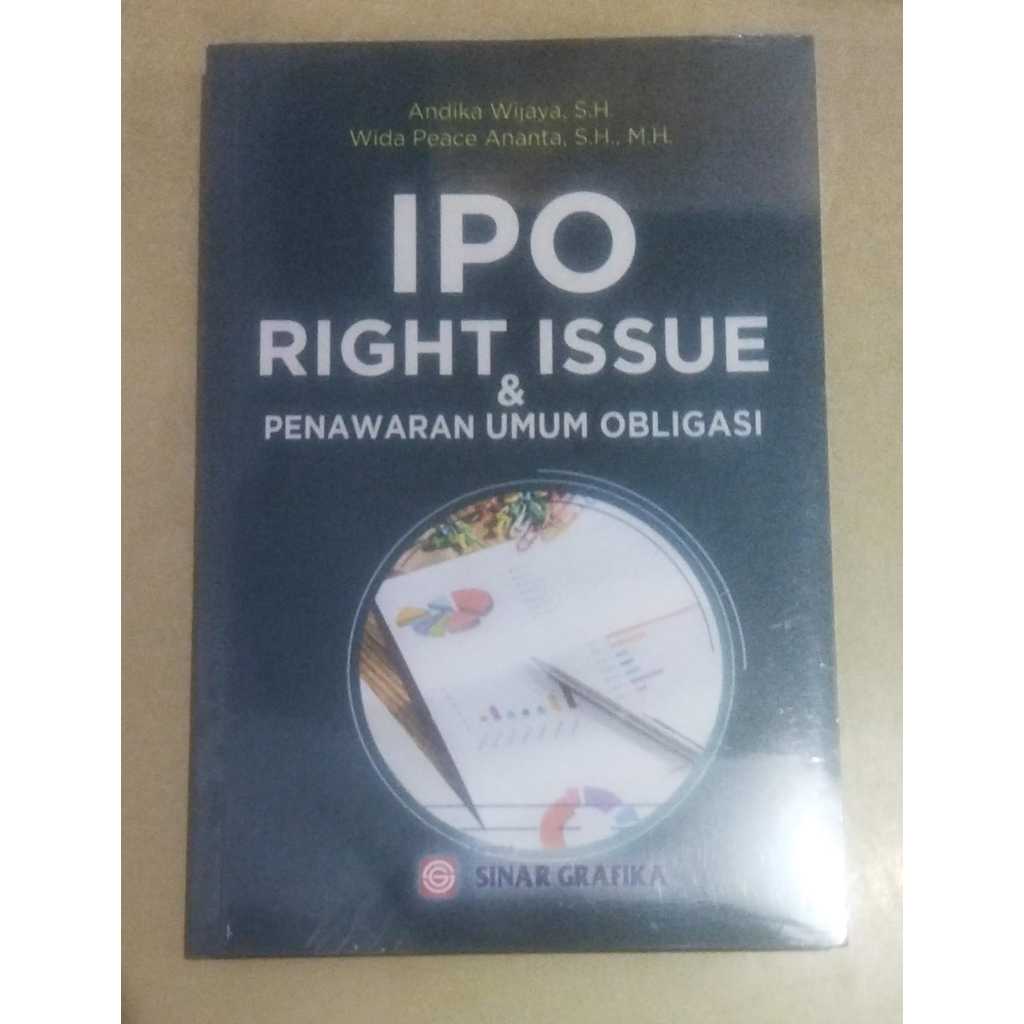 Jual BUKU ORIGINAL IPO RIGHT & ISSUE PENAWARAN UMUM OBLIGASI / ANDIKA W ...