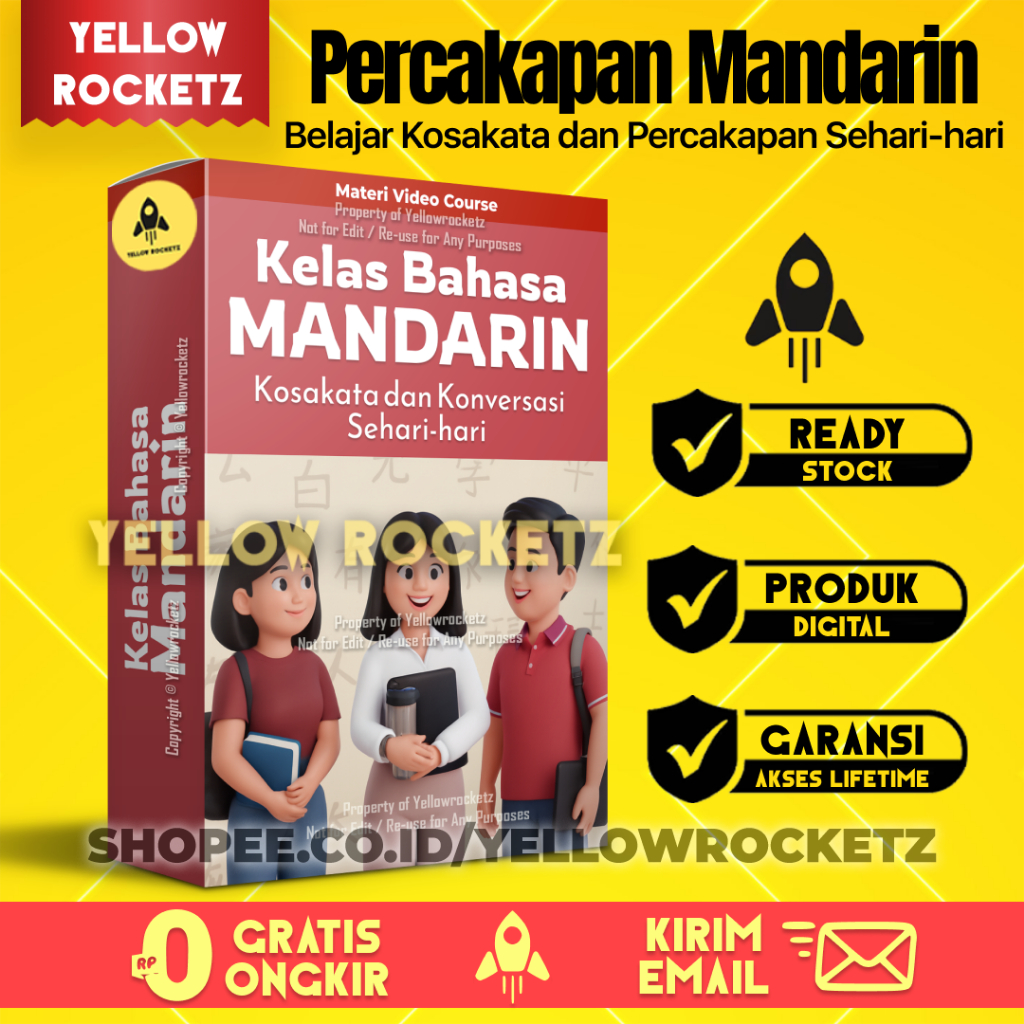 Jual Kelas BAHASA MANDARIN - KOSAKATA dan PERCAKAPAN Sehari-hari ...