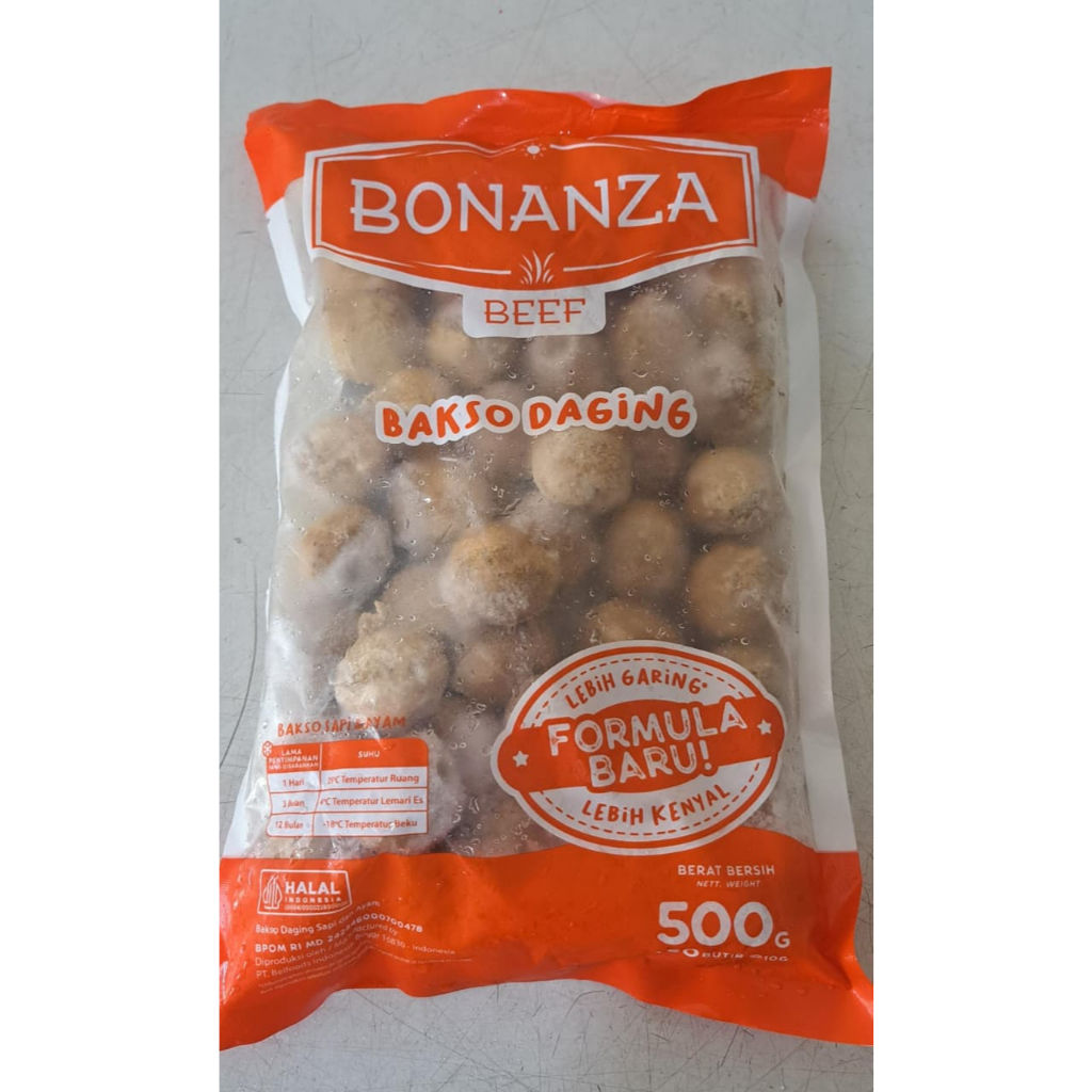 Jual Bonanza Bakso Daging Sapi & Ayam 500 gram [Kemasan Baru] | Shopee ...