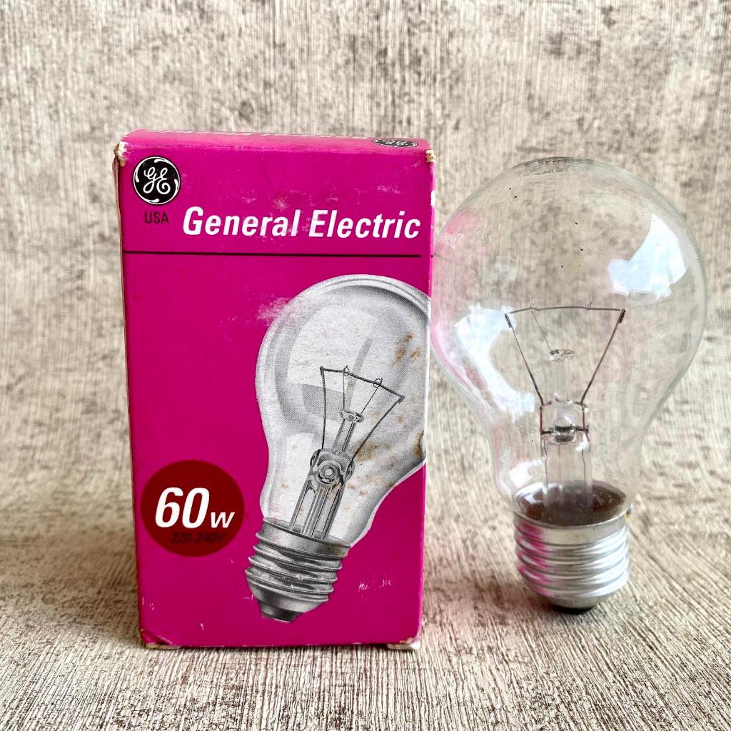 Jual general electric 60 watt 60watt 60 w 60w 220-240 volt E27 ES ...