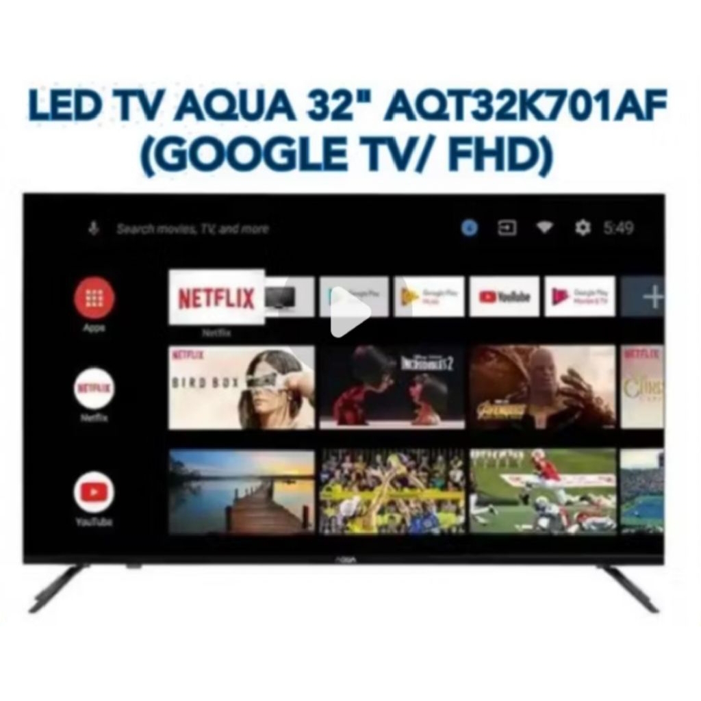 Jual TV AQUA LED 32 Inch Full HD Android AQT-32K85FFX | Shopee Indonesia