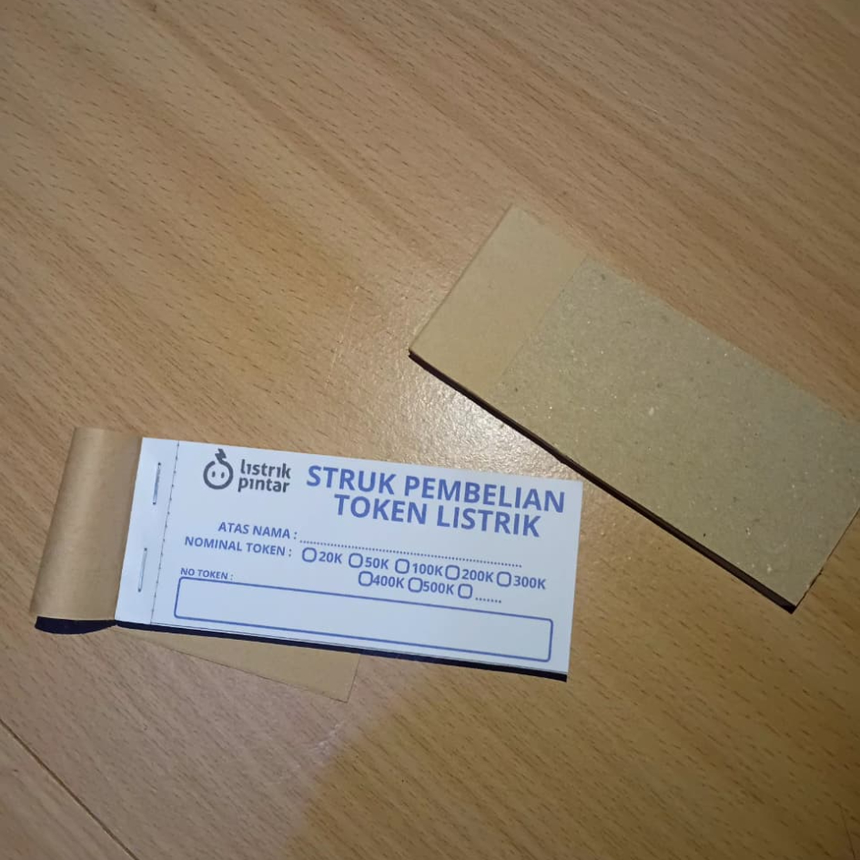 Jual struk pembelian token listrik nota pembelian token pulsa listrik ...