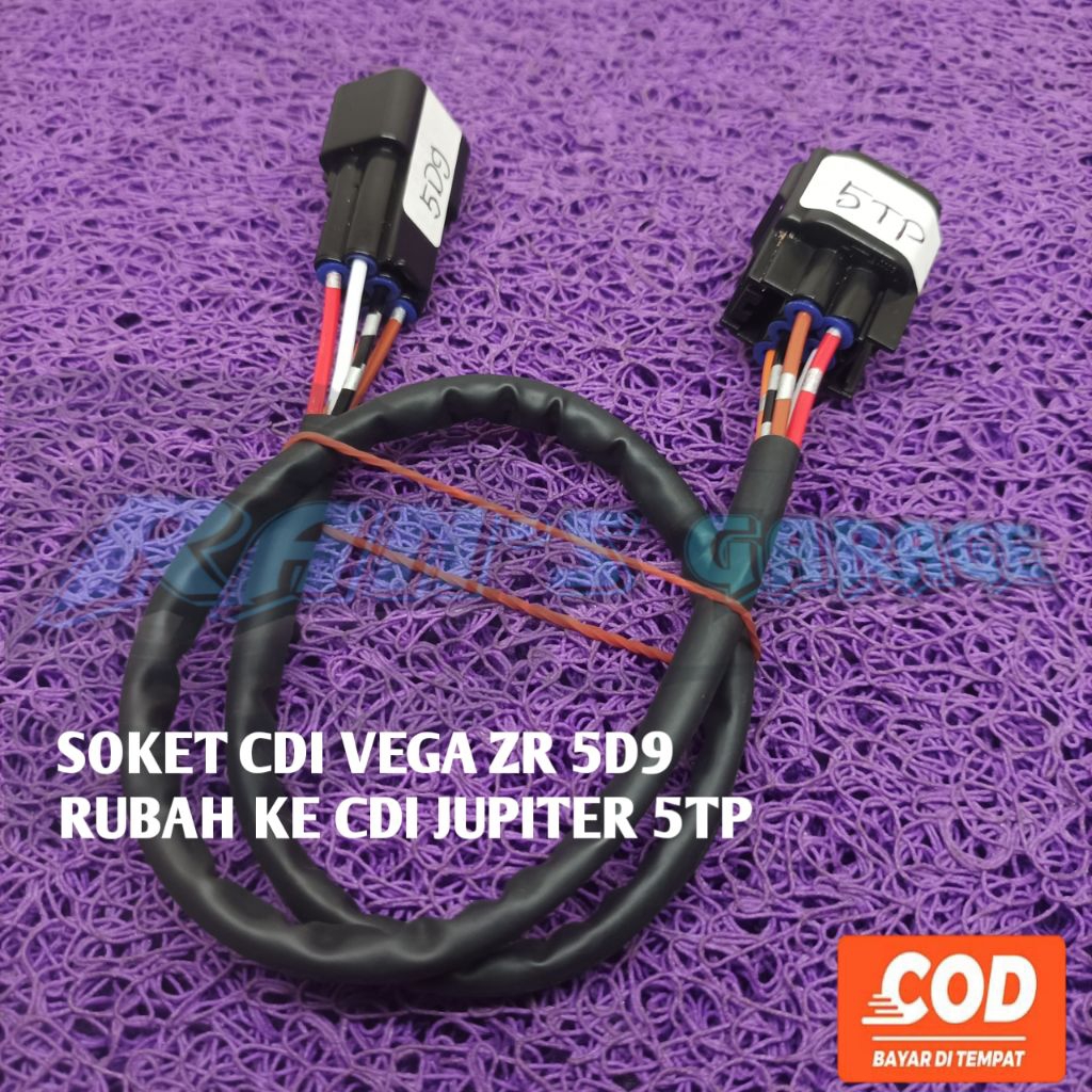 Jual CUSTOM SOKET RUBAHAN CDI VEGA ZR 5D9 MENGGUNAKAN CDI JUPITER Z 5TP ...