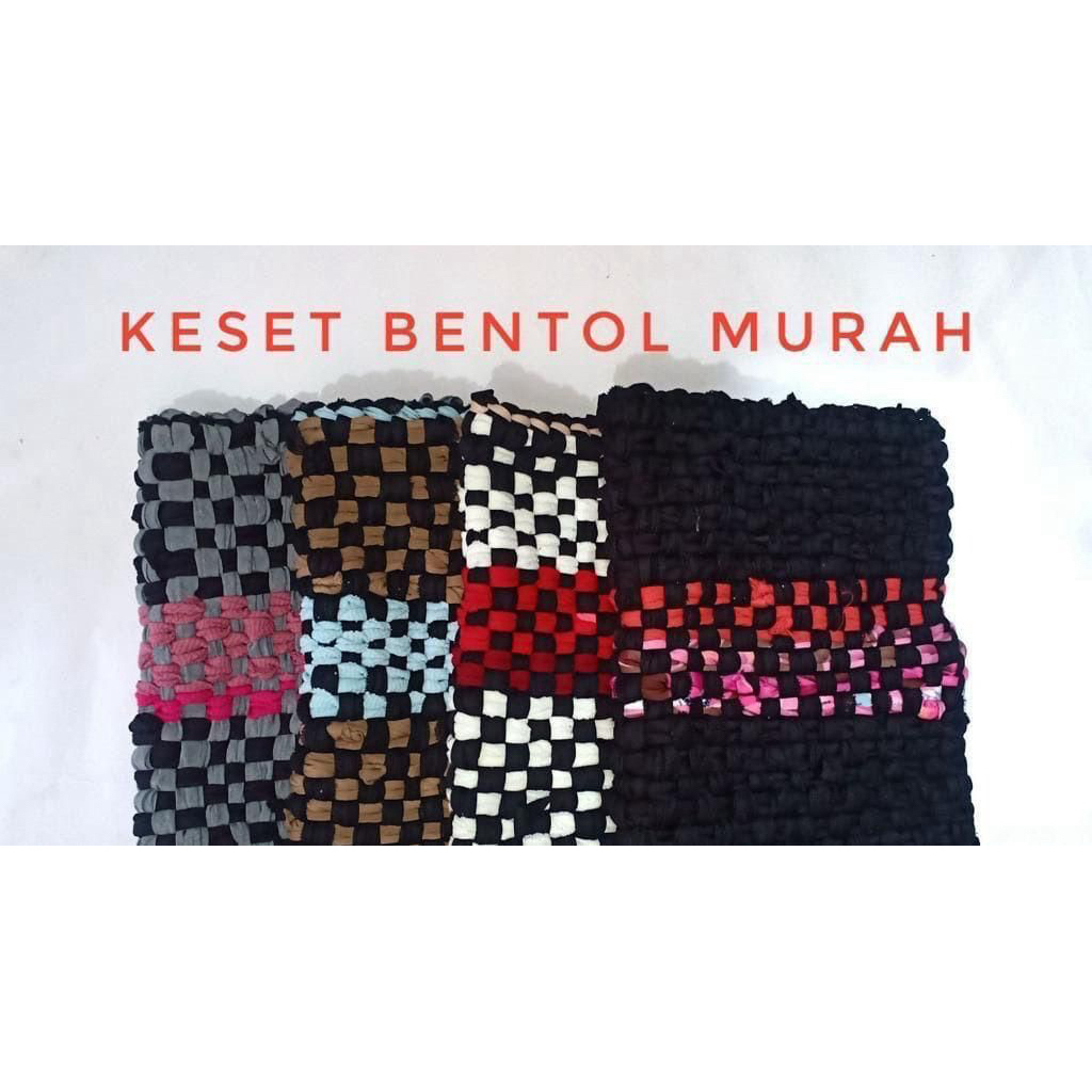 Jual Keset Anyam Kaki Tebal Kesed Tenun Anti Slip Murah/keset bentol ...