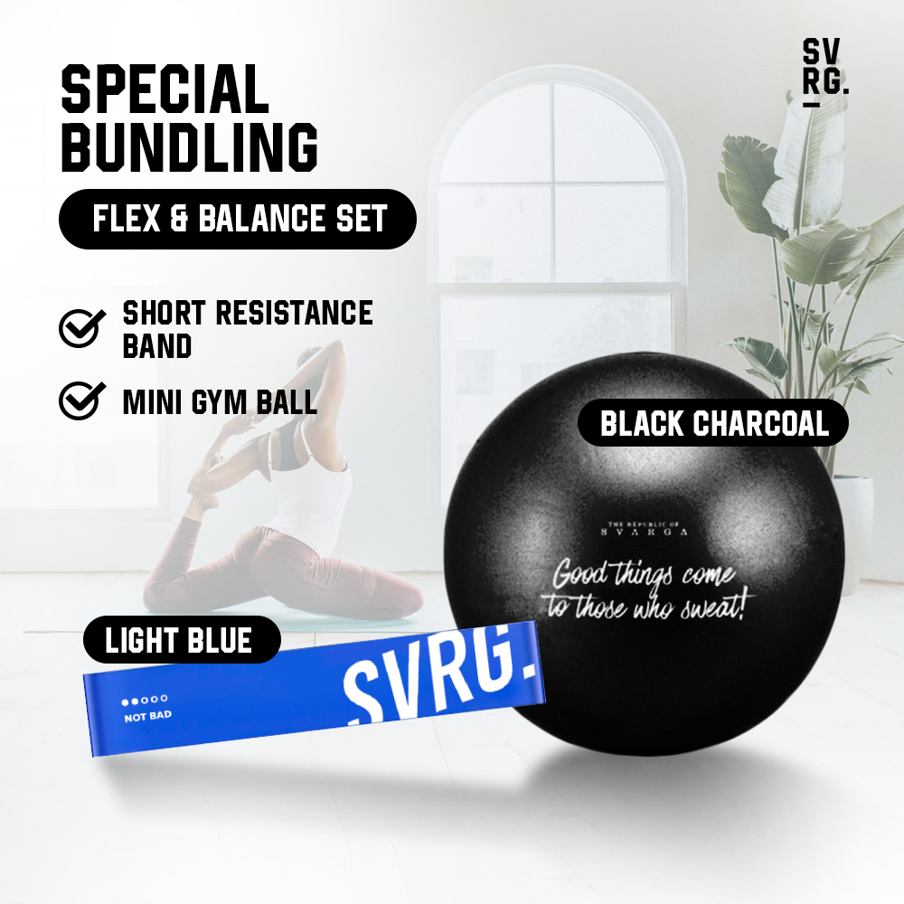 Jual SVRG Flex & Balance Set - Short Resistance Band + Mini Gym Ball ...