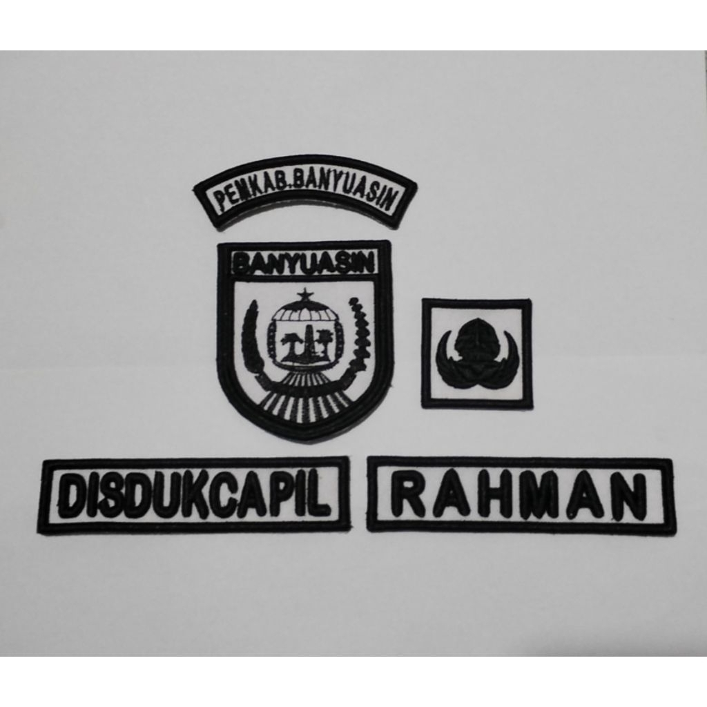 Jual atribut bordir timbul ASN/PNS DISDUKCAPIL (KUSTOM) | Shopee Indonesia