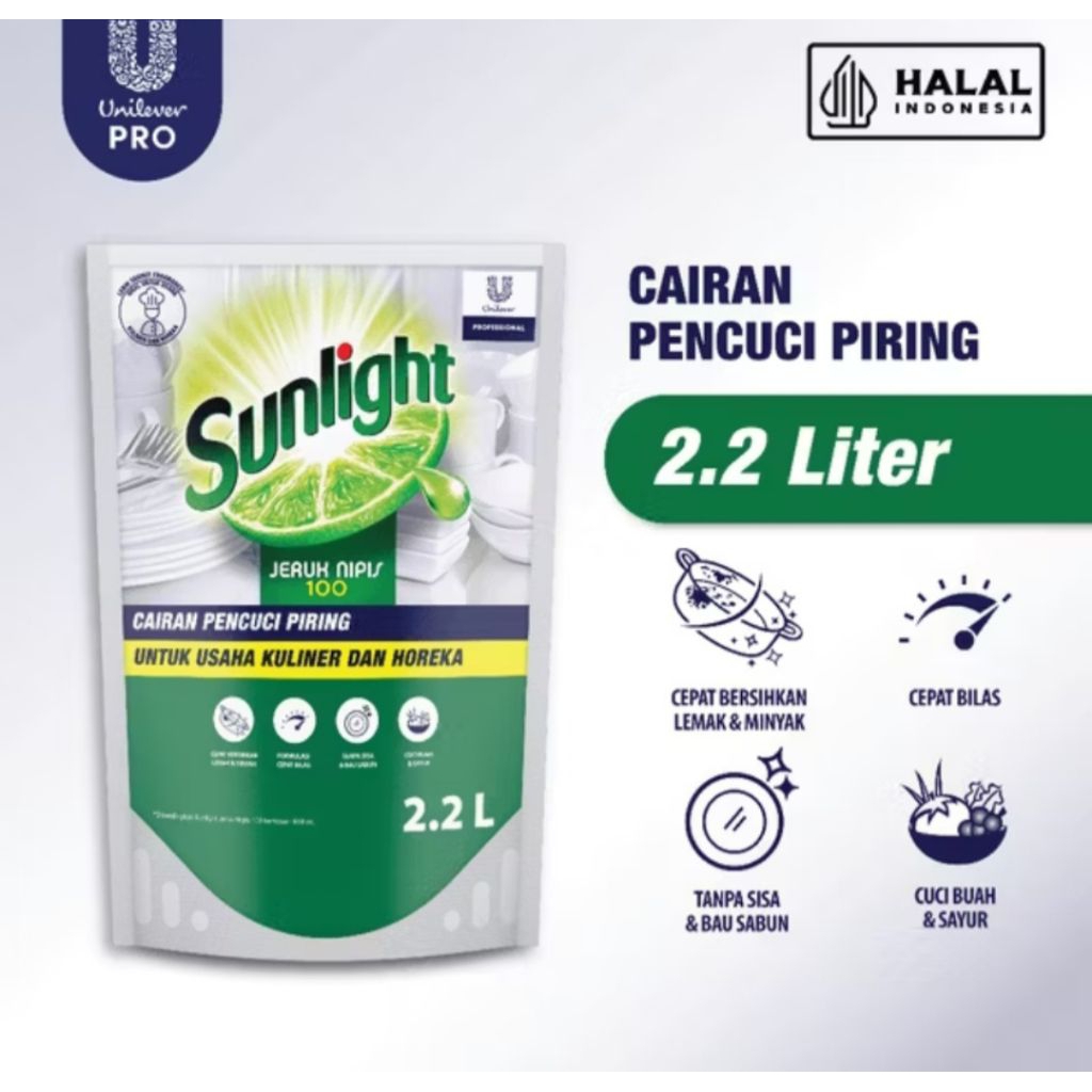 Jual Sunlight profesional lime 2,2 liter x 6 pcs | Shopee Indonesia