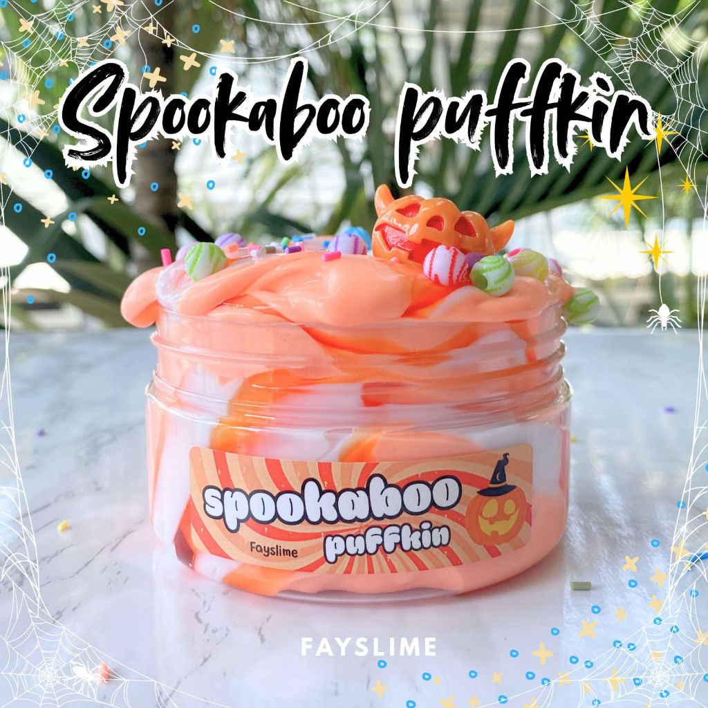 Jual Spookabo puffkin clay slime | clay slime | butter slime ...