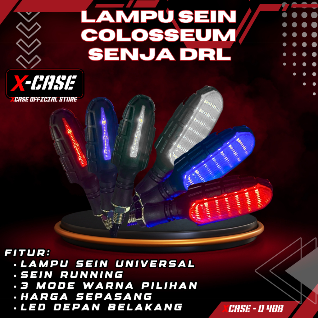 Jual X-Case Lampu Sen Colloseum Led Belakang Motor Matic Universal ...