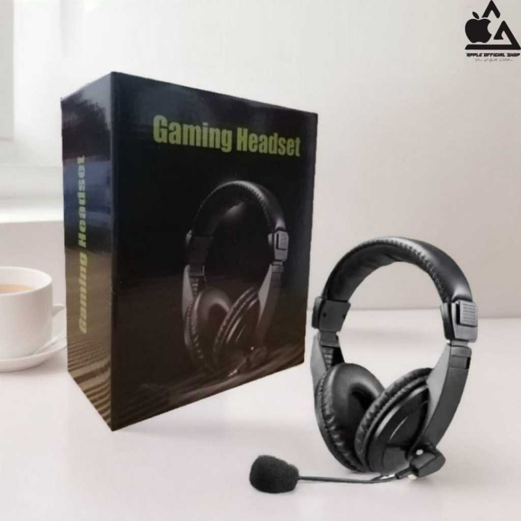 Jual Black Series Headset Original Gaming Operator Stereo Bass Kabel ...