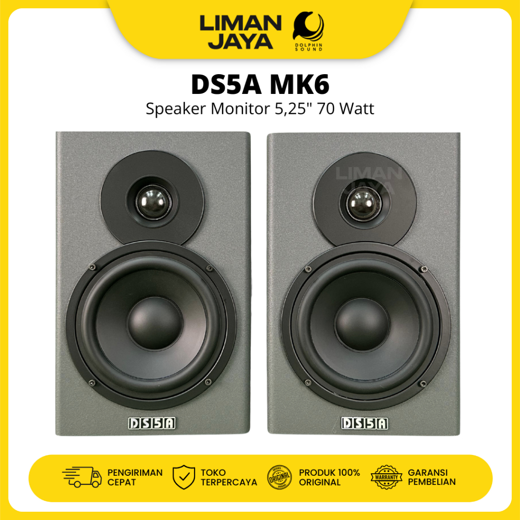 Jual Dolphin Sound DS5A Active Speaker Aktif Monitor Reference 5” 5 ...