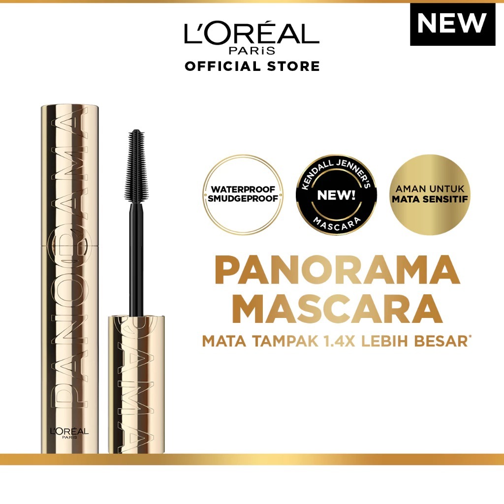 Jual L'Oreal Paris Voluminous Panorama Waterproof Mascara, Smudgeproof ...