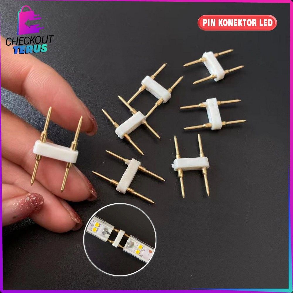 Jual CT C885 Pin Jarum Sambungan Socket Lampu LED Strip Selang 5050 ...