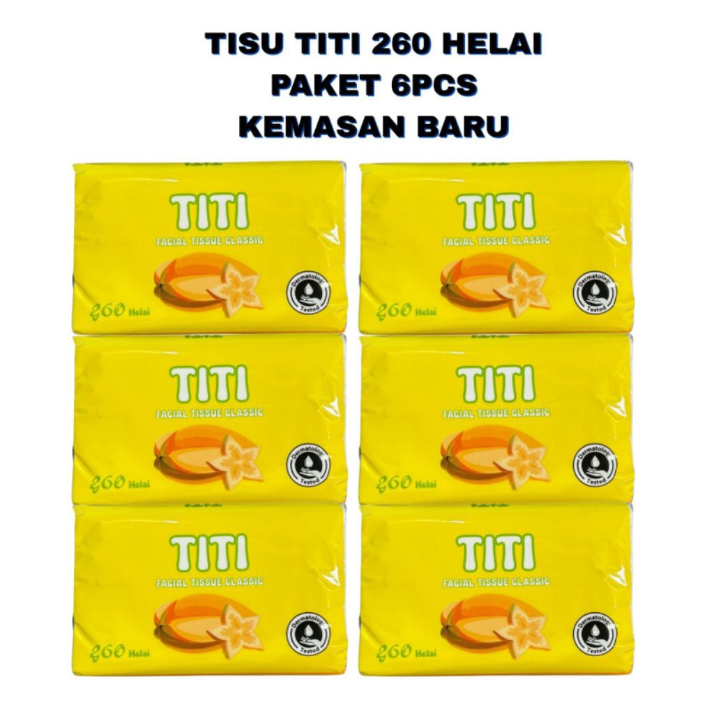 Jual Tissue titi 260 helai paket 6 pcs | Shopee Indonesia