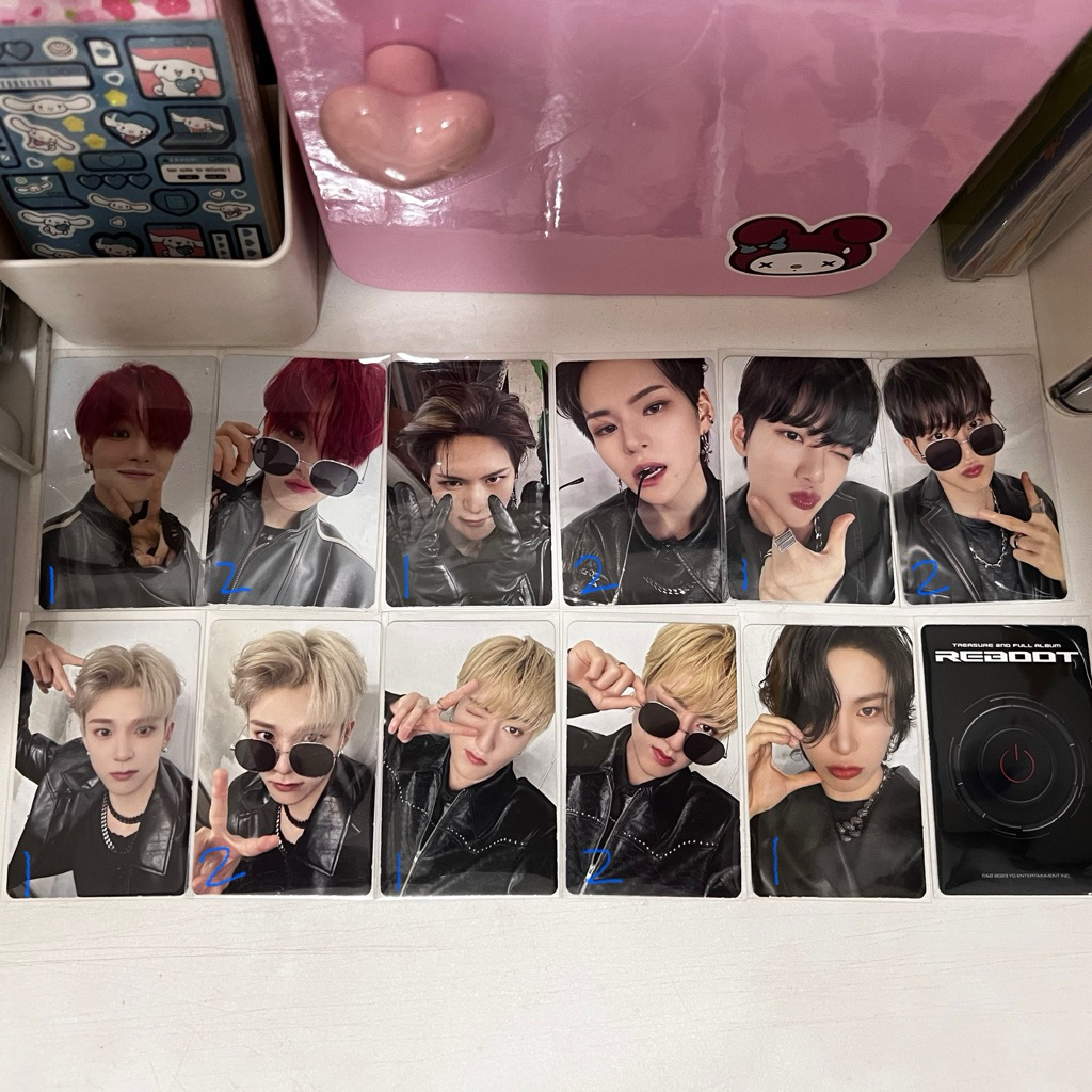 Jual OFFICIAL - Photocard Treasure Reboot Ver 1 black jihoon yoshi ...