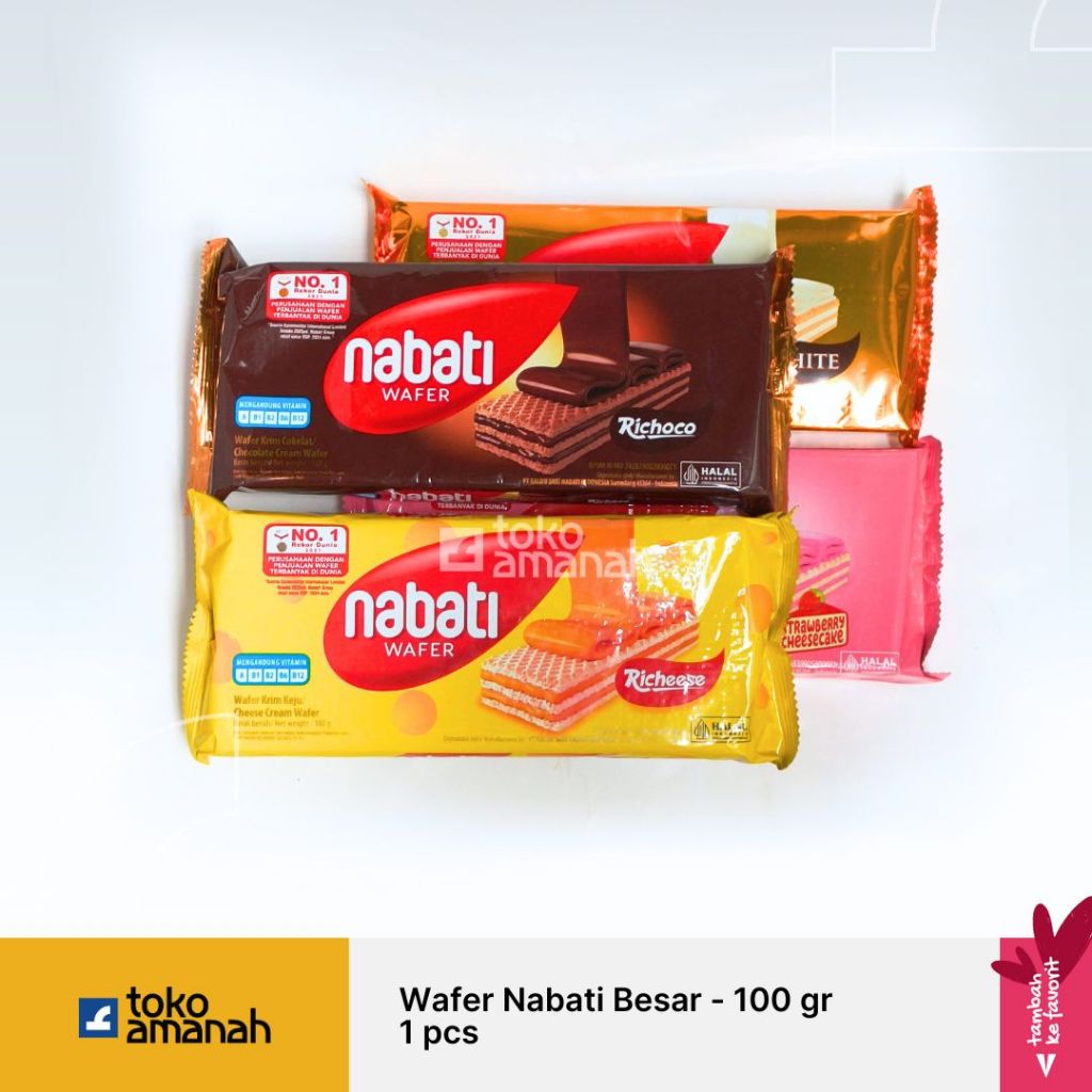 Jual [ECER] WAFER NABATI BESAR 100 GRAM L1 | Shopee Indonesia