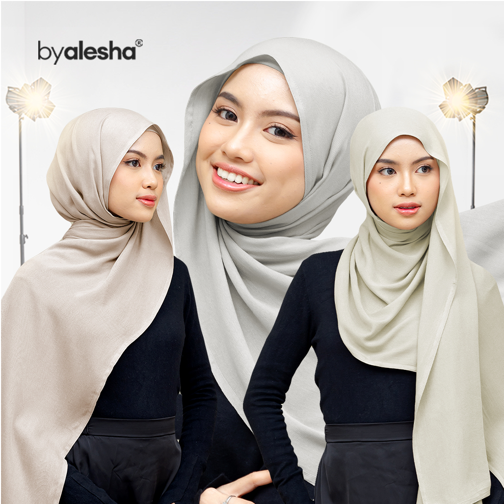 Jual ByAlesha Pashmina Modal Viscose Shawl Premium 30 Warna Bisa COD ...
