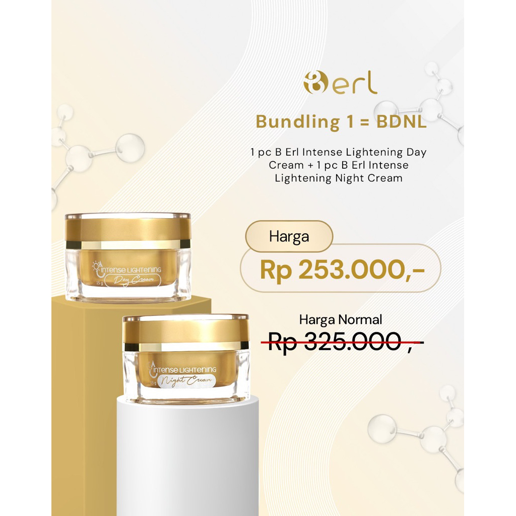 Jual BUNDLING NIGHT CREAM LIGHTENING + DAY CREAM LIGHTENING BERL ...