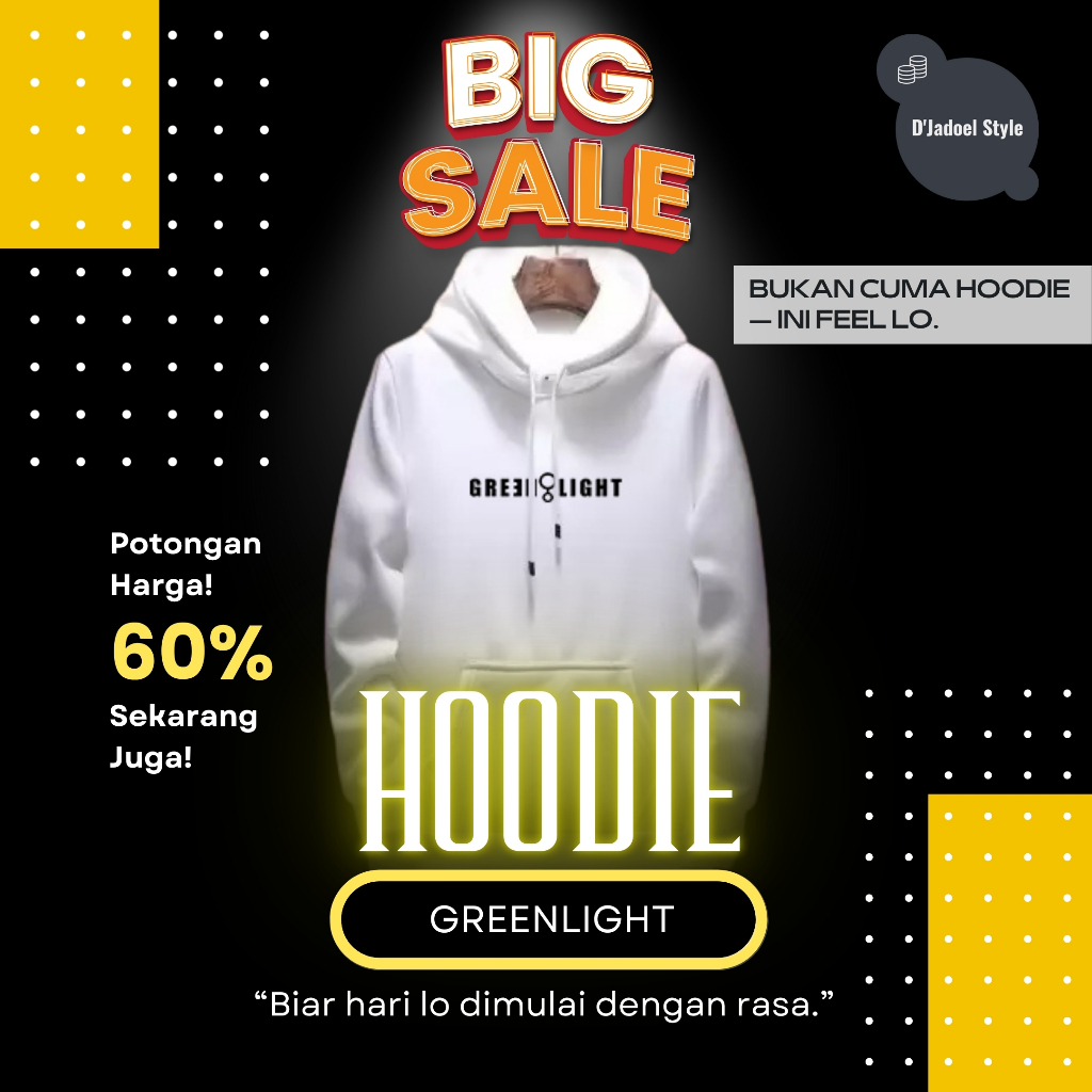 Jual Jaket Sweater Hodie Greenlight Pria / Hoodie Jumbo Pria Motif ...
