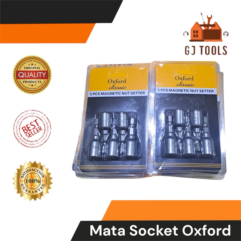 Jual MATA SOCKET ROOFING 8MM 1 SET ISI 5 PCS - MATA BOR ROOFING - MATA ...