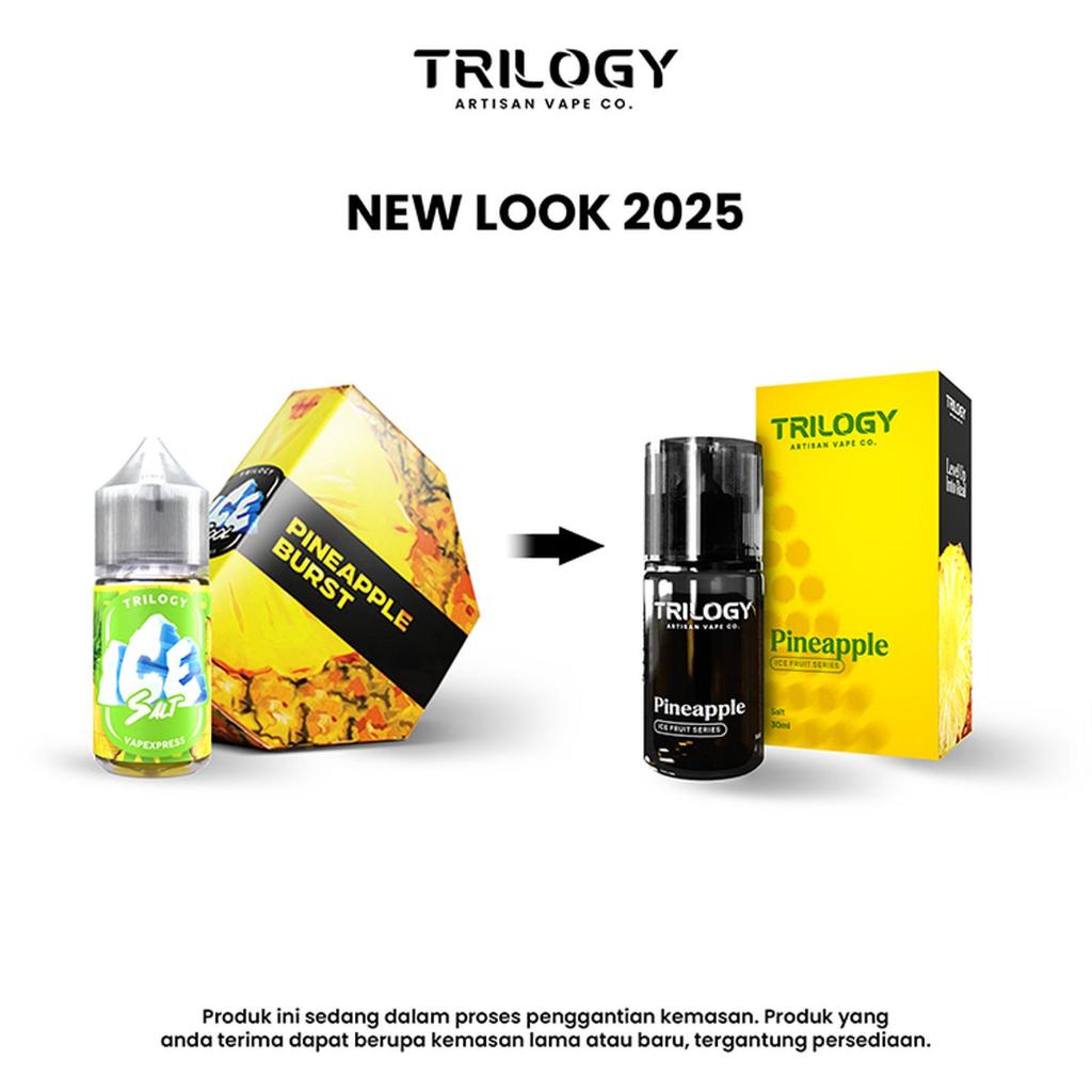 Jual Liquid Trilogy Ice Pineapple Salt Nic 15MG / 30MG 30ML | Shopee ...