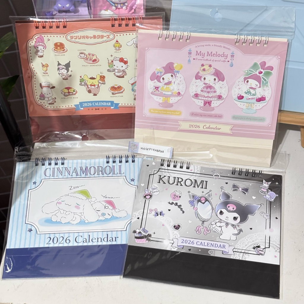Jual daiso sanrio japan calendar 2026 my melody cinnamoroll kuromi ...