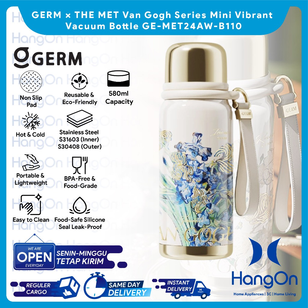 Jual GERM × THE MET Van Gogh Series Mini Vibrant Vacuum Bottle Blue ...
